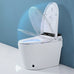 Elongated One-Piece Floor Mounted Smart Toilet with Built-in Water Tan
