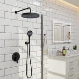 10" Round Shower Set with Head Shower & Hand Shower Combo Set – Giving Tree