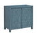 36" Retro Blue Bathroom Vanity with Grid-Patterned Doors (No Sink ...