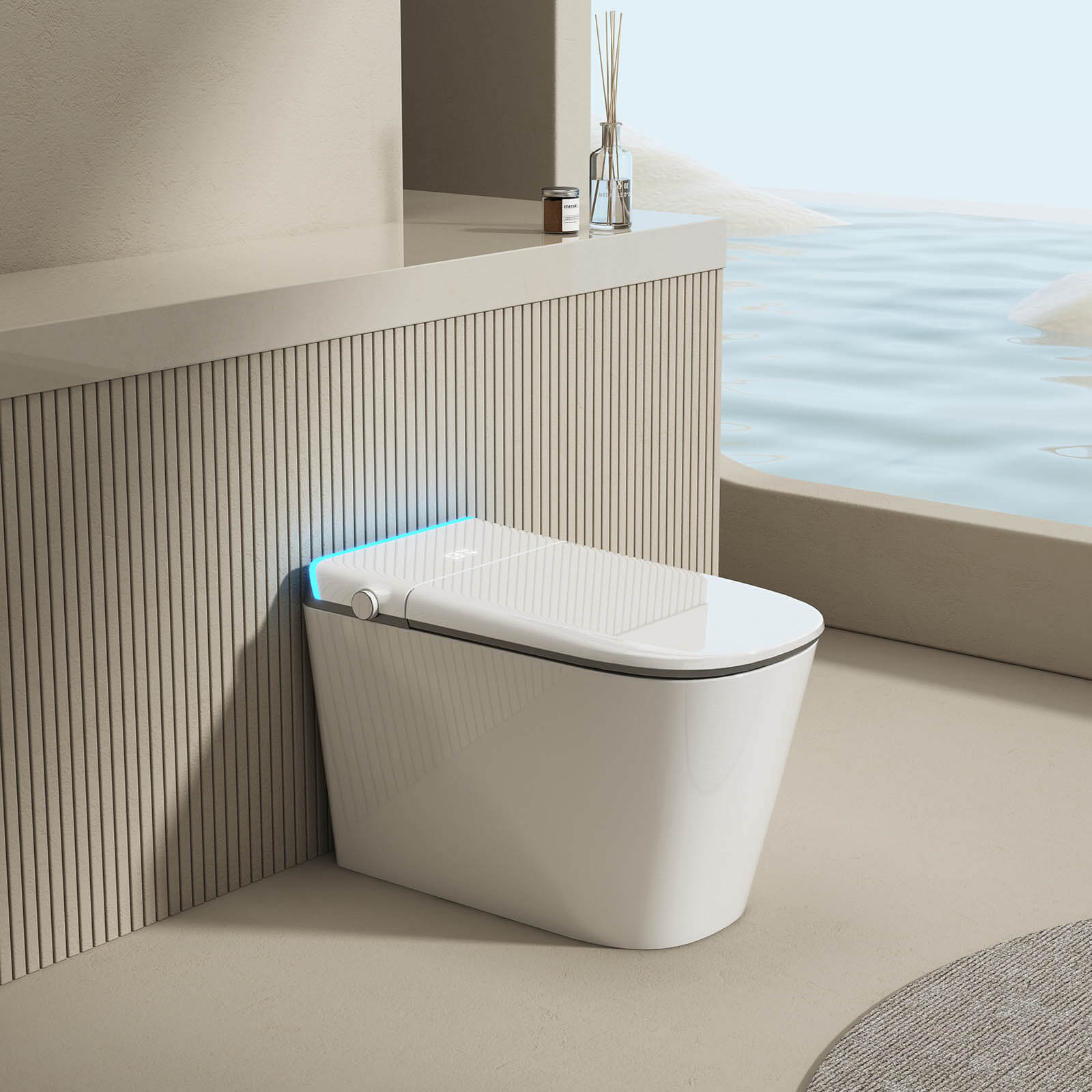 Modern Silent Flushing Smart Bidet Toilet - Giving Tree Home