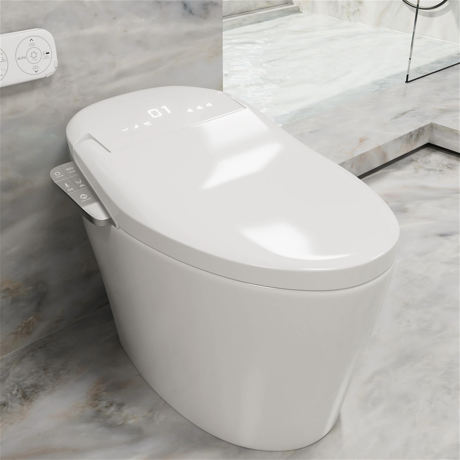 Smart Bidet Toilet with Elderly and Child Modes - Giving Tree Home ...